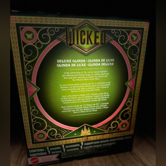 Mattel | Toys | Glinda Wicked Deluxe Doll New W Misprint Updated ...